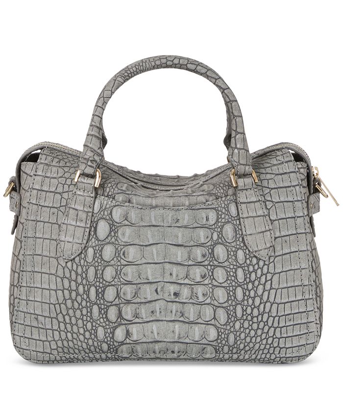 Brahmin Micaela Fairest Grey Tetra Medium Leather Satchel - Macy's