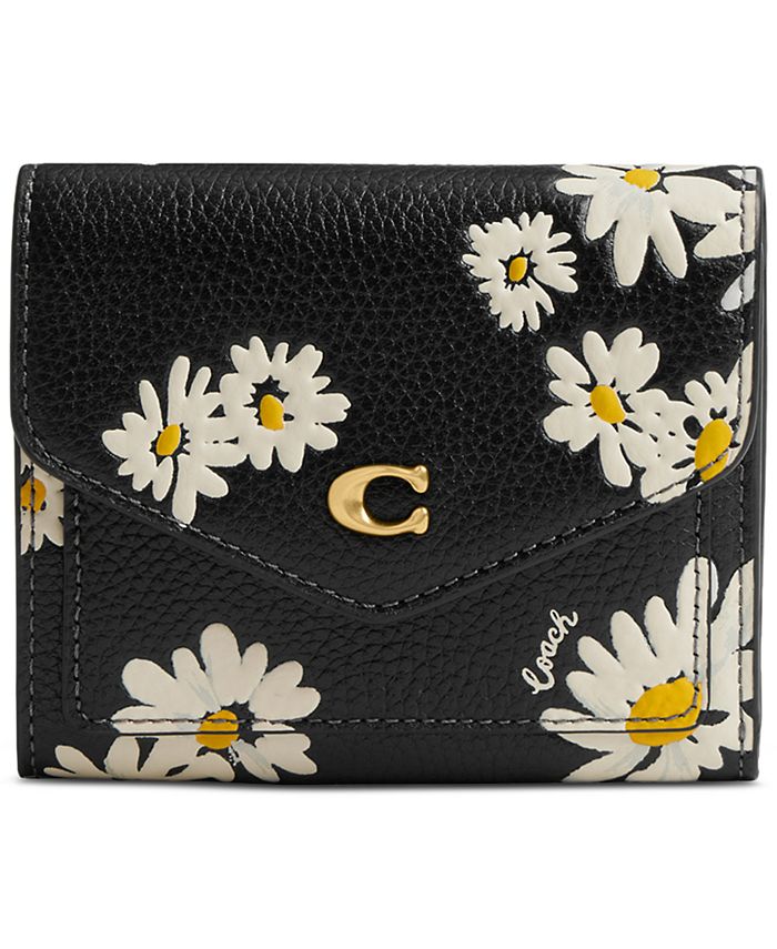 COACH Wyn Floral Print Leather Small Wallet - Macy's