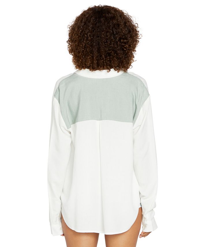 Volcom Juniors' Coco Ho Oversized Yoked Shirt - Macy's