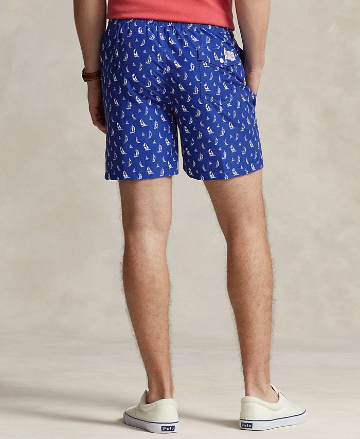 Polo Ralph Lauren Men's Nautical Mesh-Lined Swim Trunks - Macy's