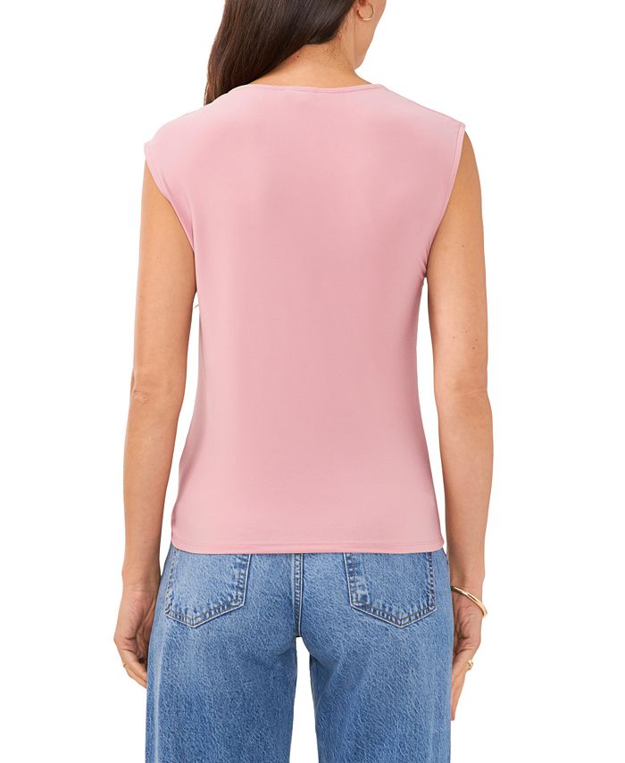 Vince Camuto Women's Draped Crossover Neck Top - Macy's