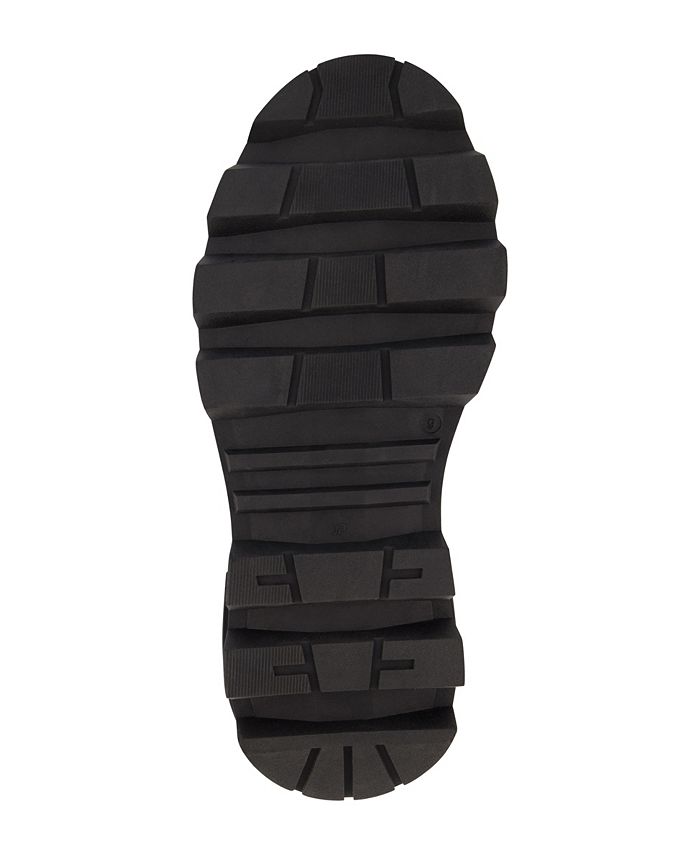 KARL LAGERFELD PARIS Men's White Label Leather Lug Sole Loafers - Macy's