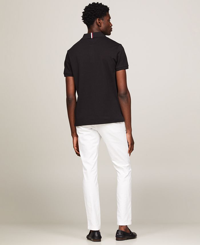 Tommy Hilfiger Men's Short Sleeve Interlock Monogram Polo Shirt - Macy's