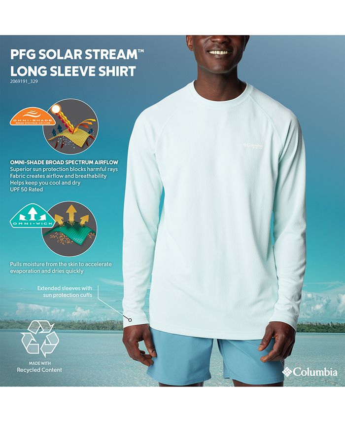 Columbia Men's PFG Solar Stream Performance Long-Sleeve Shirt - Macy's