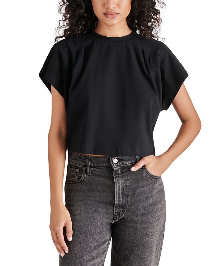 Steve Madden Womens Noah Dolman Sleeve Pleated Top Macys