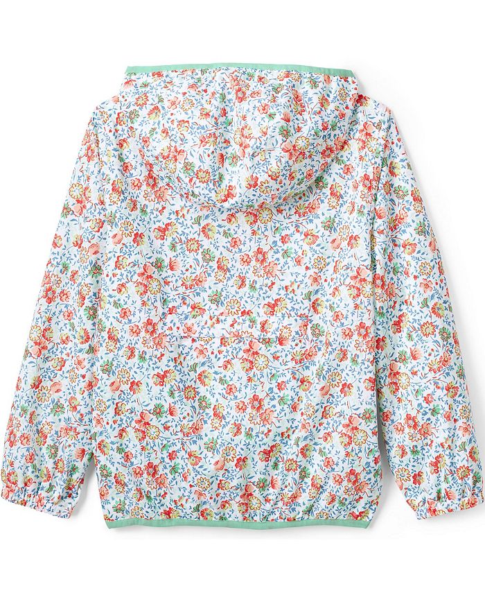 Lands' End Girls Waterproof Hooded Packable Rain Jacket - Macy's