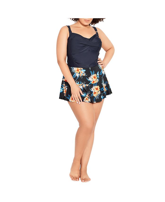 AVENUE Plus Size Swim Skirt - Macy's