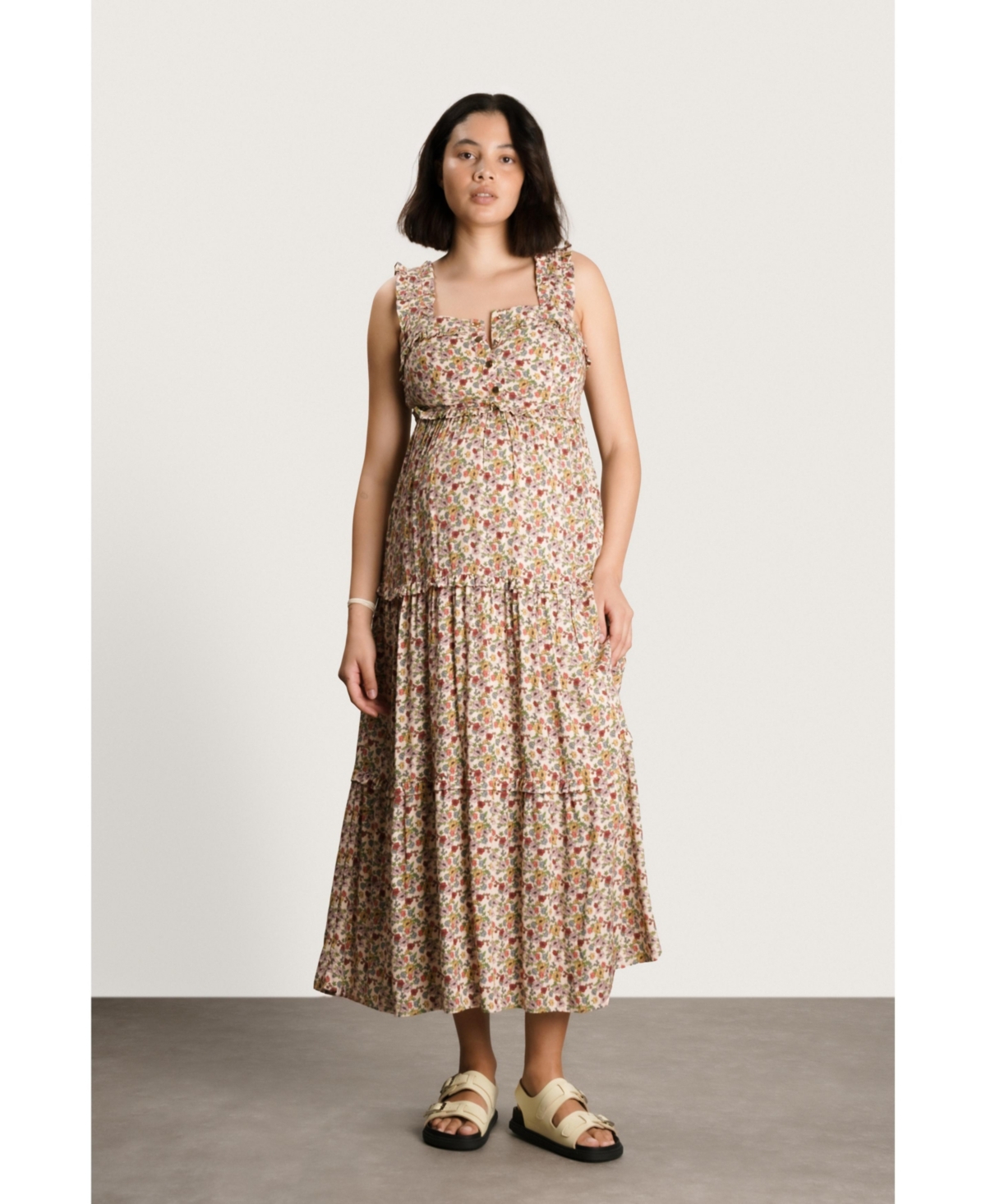 Click here for Nom Maternity Emma Maternity and Nursing Maxi Dres... prices