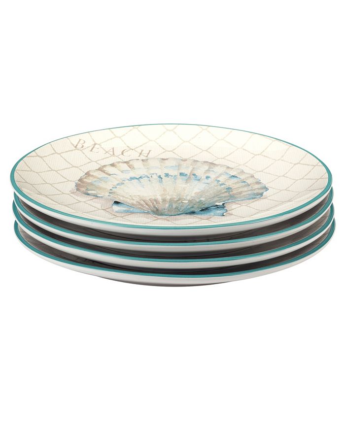 Certified International Ocean View Set of 4 Dinner Plates - Macy's