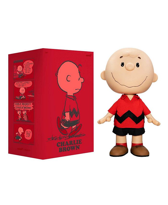 Super 7 Peanuts Charlie Brown Red Distressed Shirt Supersize Vinyl ...