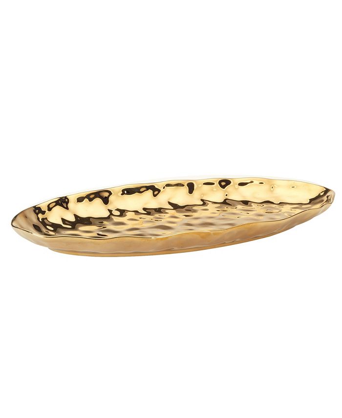 Certified International Gold Coast Oval Fish Platter - Macy's