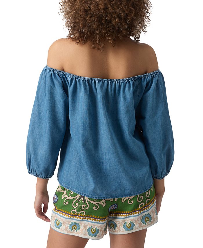 Sanctuary Women's Beach To Bar Chambray Blouse - Macy's