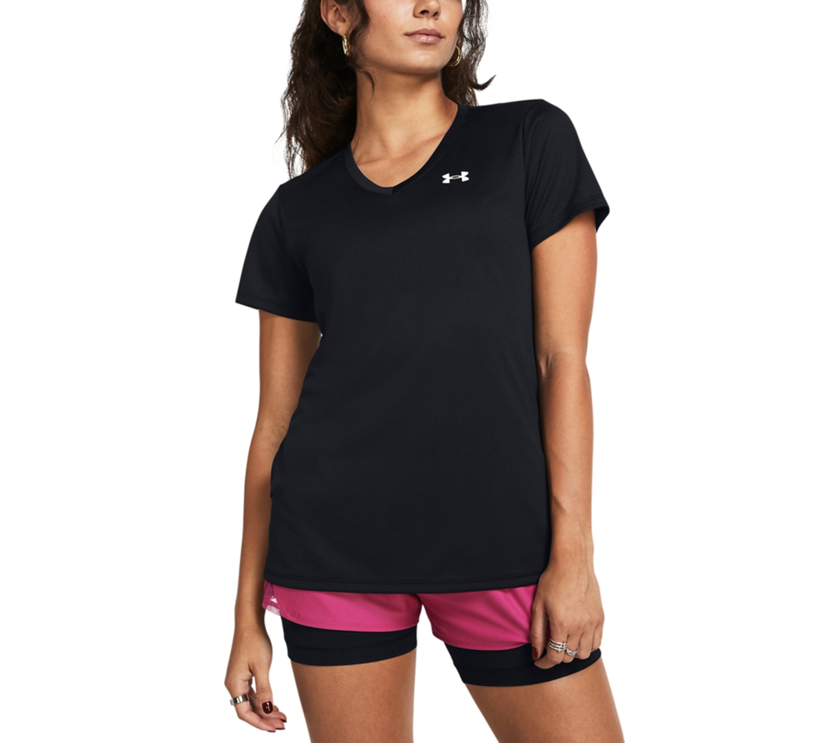 Click here for Under Armour Womens Tech V-Neck Short-Sleeve Top -... prices