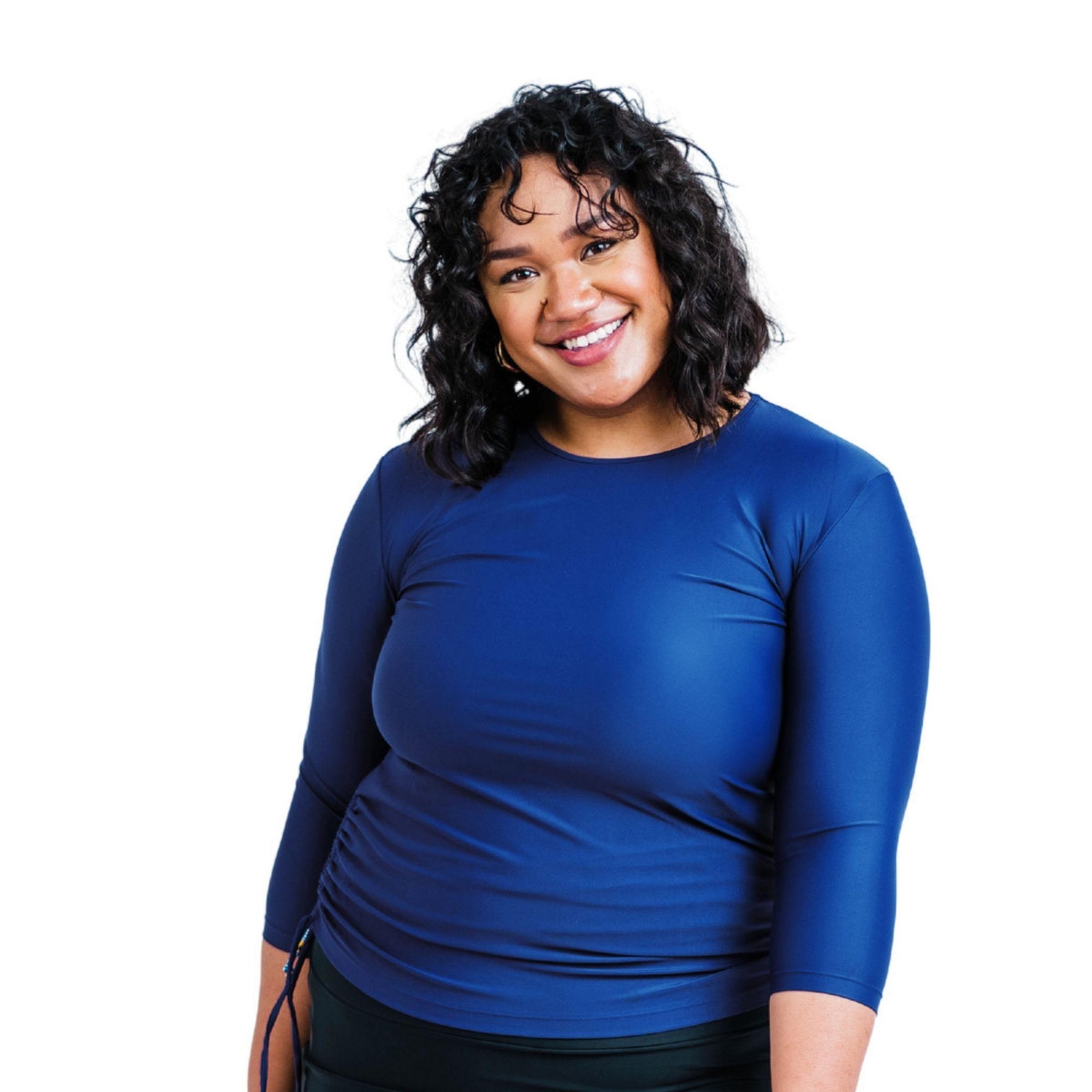 Click here for Calypsa Plus Size Margaux Swim Top - Marine prices