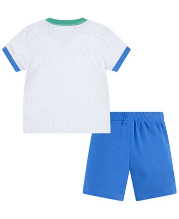 Nike Little Boys Solid Knit Short Set - Macy's