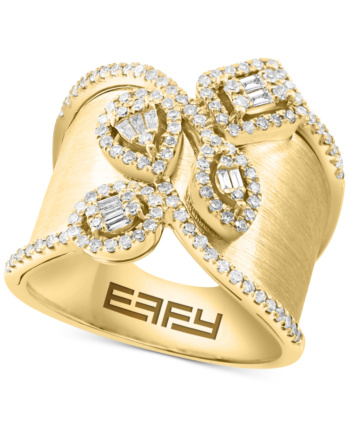 Click here for Effy Diamond Statement Band Ring (1/2 ct. t.w.) in... prices