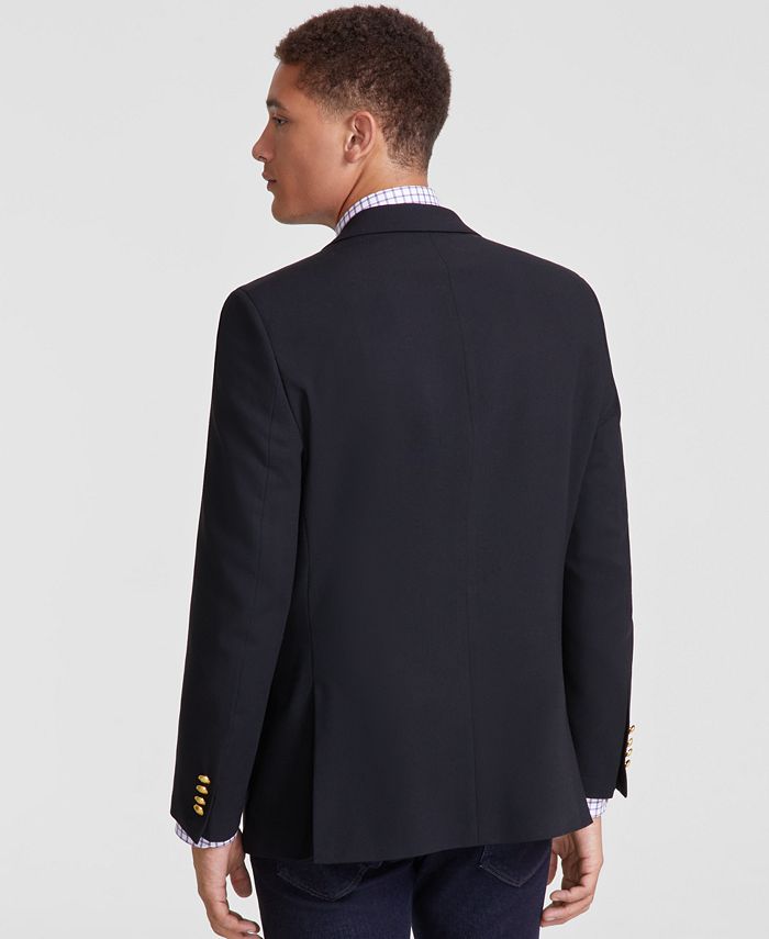 Nautica Men's Modern-Fit Active Stretch Solid Blazer - Macy's