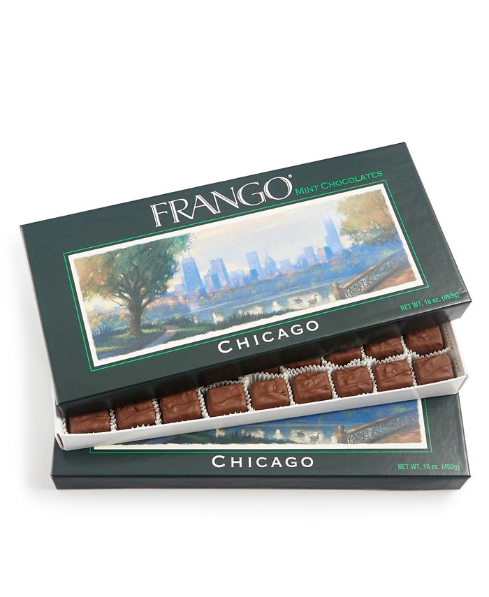 Frango Chocolates 1 LB Chicago Skyline Milk Mint Box of Chocolates, 2 ...