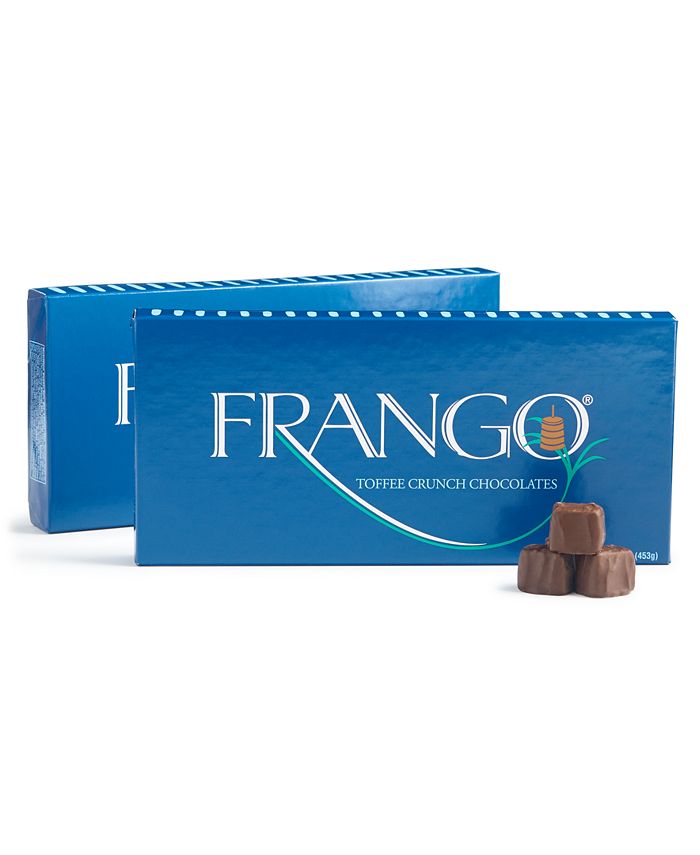 Frango Chocolates Holiday 1 LB Wrapped Box of Toffee Crunch Milk ...