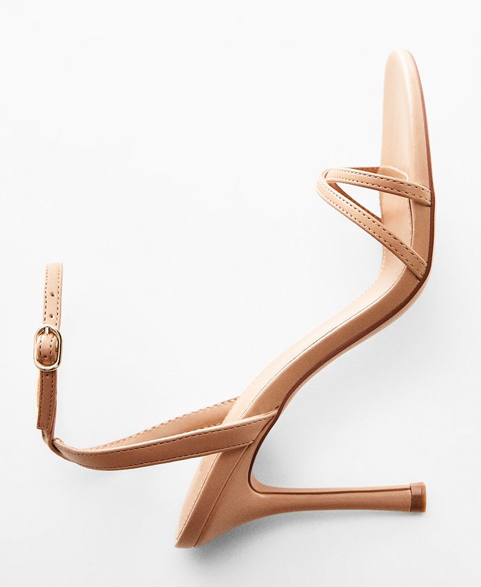 MANGO Women's Strappy Heeled Sandals - Macy's