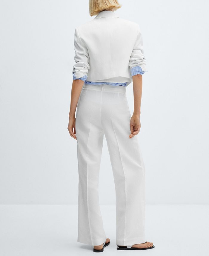 MANGO Women's Flowy Suit Pants - Macy's