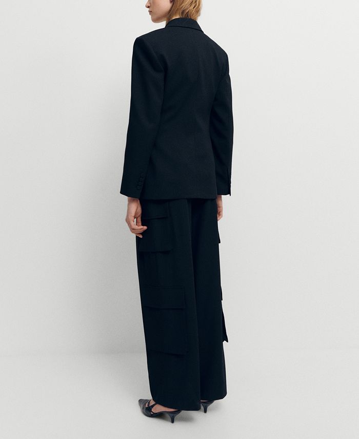MANGO Women's Pleated Cargo Pants - Macy's