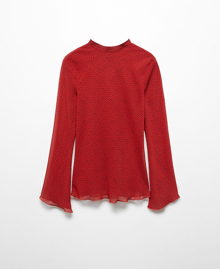 MANGO Women's Back Bow Blouse - Macy's