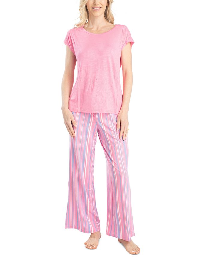 MUK LUKS Women's 2-Pc. Sunny Style Pajamas Set - Macy's