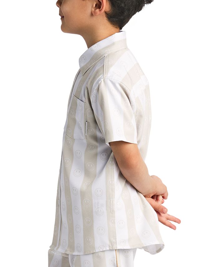 Sovereign Code Toddler & Little Boys Stanley Striped Printed Shirt - Macy's