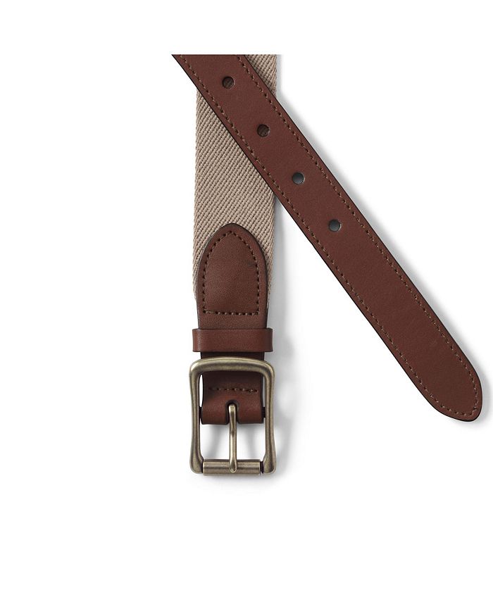 Lands' End Men's Elastic Surcingle Belt - Macy's