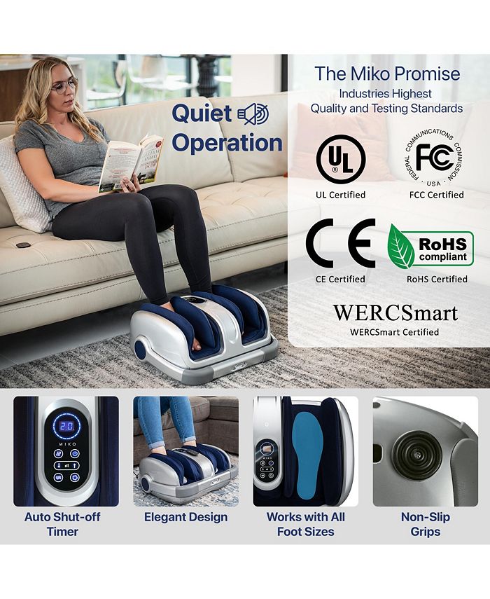 Miko Shiatsu Foot, Calf, and Ankle Massager with Heat - Macy's