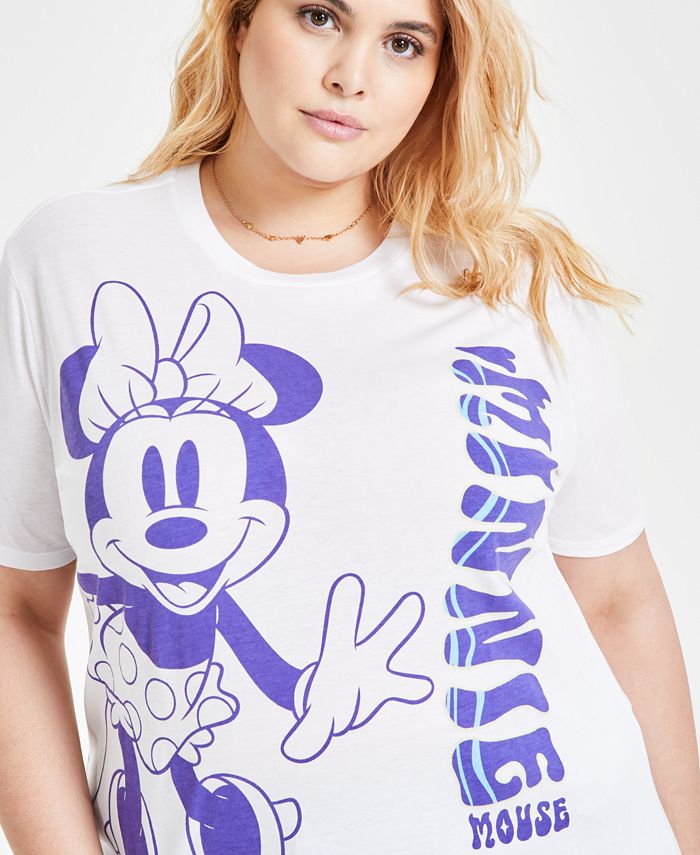 Disney Trendy Plus Size Minnie Mouse Graphic Print T-Shirt - Macy's