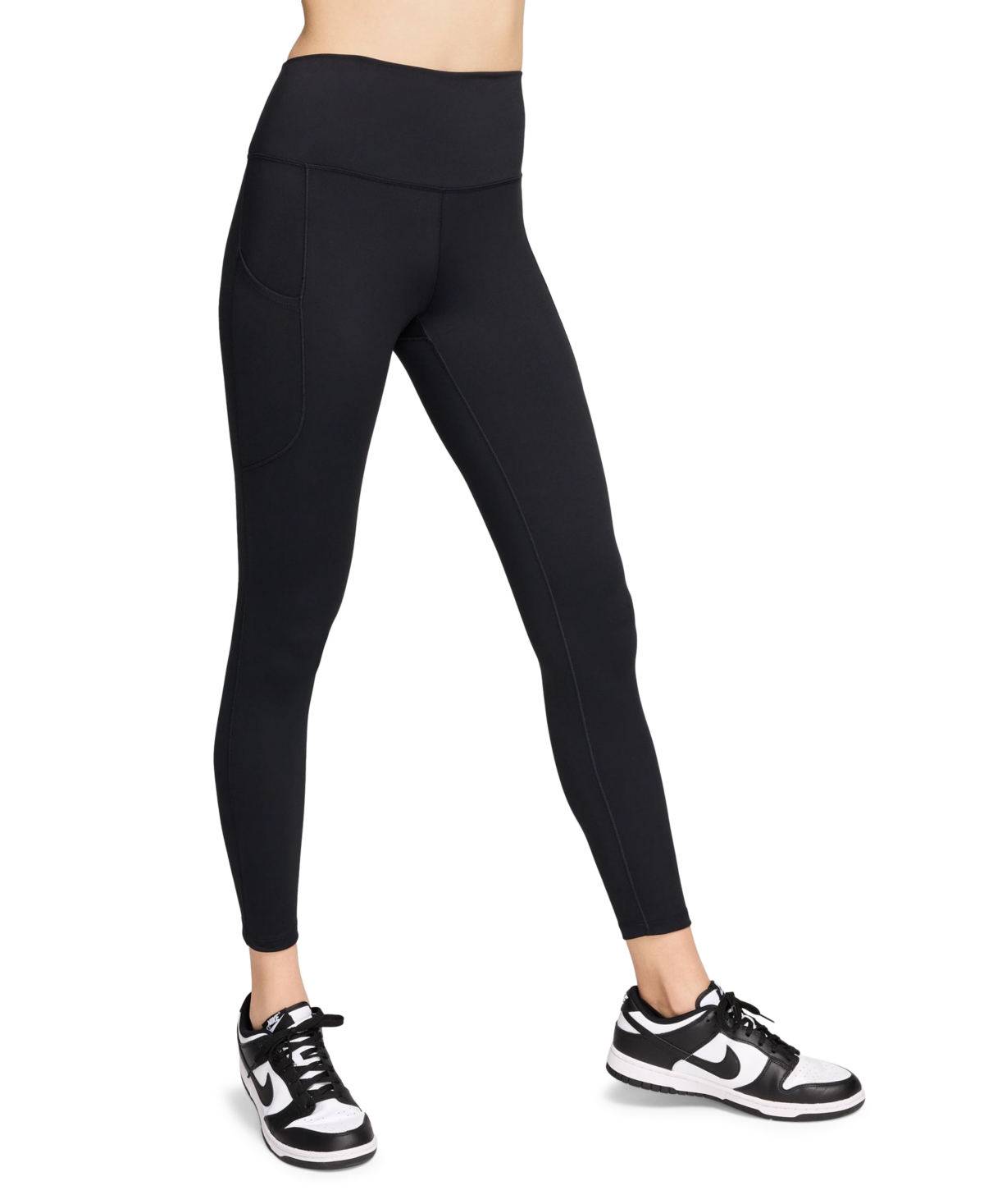 Nike Womens One High-Waist 7/8-Leggings - Black