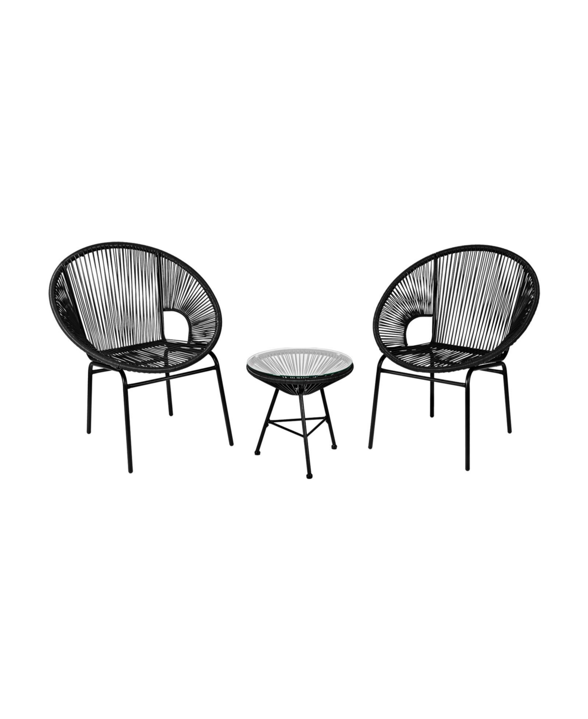 Click here for 3 Pieces Patio Acapulco Furniture Bistro Set with... prices