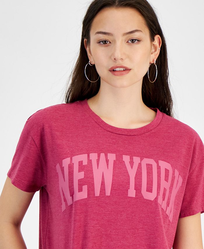 Grayson Threads, The Label Juniors' New York Graphic-Print Tee - Macy's