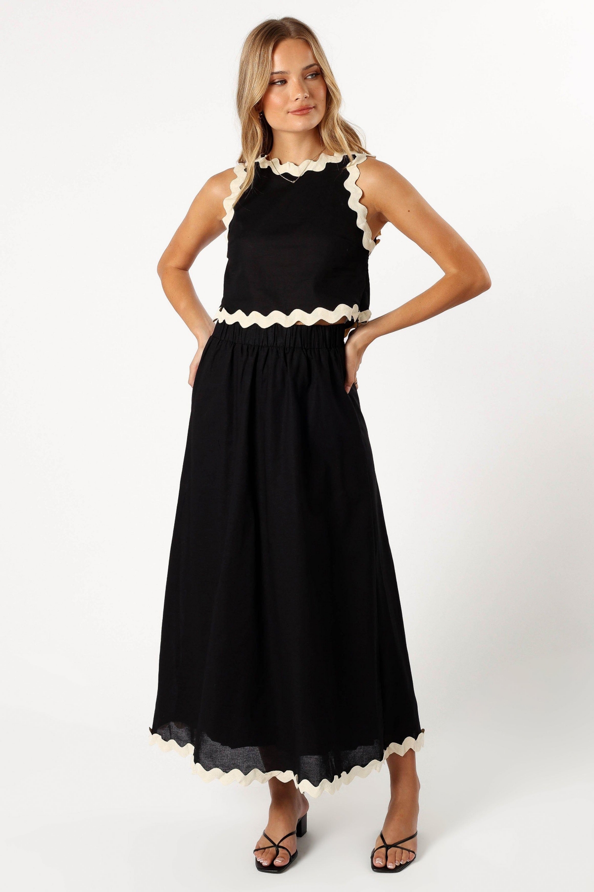 Click here for Petal and Pup Womens Chrissy Two Piece Set - Black... prices