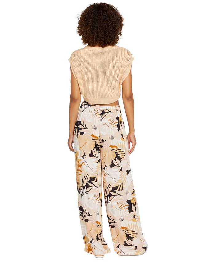 Volcom Juniors' Let's Luau Wide-Leg Pants - Macy's