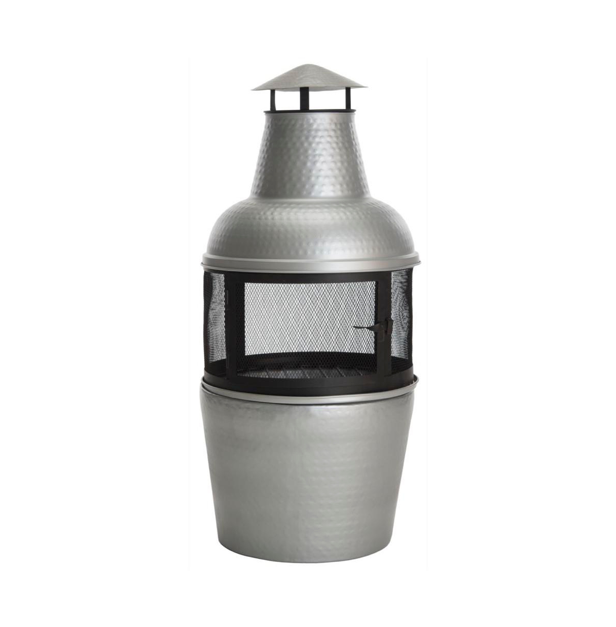 Safavieh Cartagena Chiminea - Silver/black
