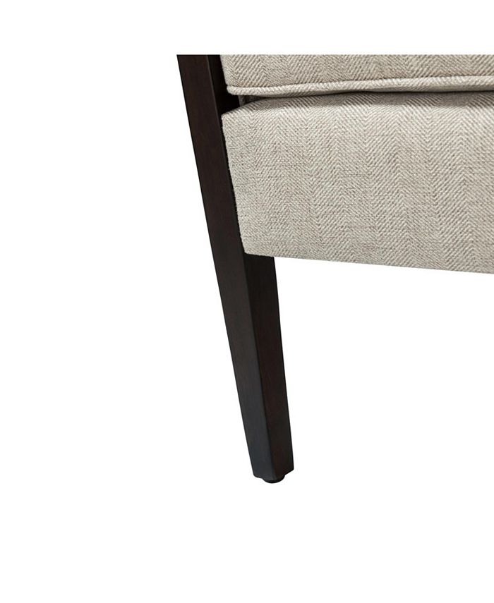 Hulala Home Colloton Transitional Armchair with Beautiful Solid Wood ...