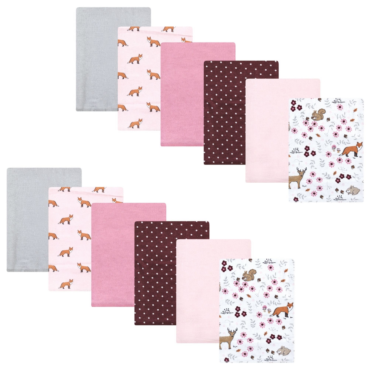 Click here for Hudson Baby Girls Cotton Flannel Burp Cloths Bundl... prices