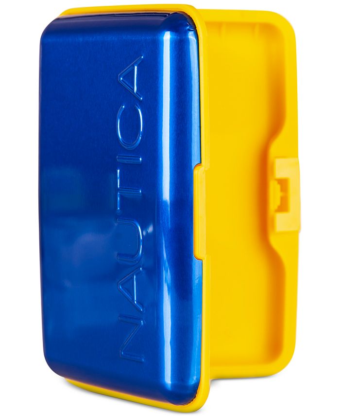 Nautica Men's Embossed-Logo RFID Aluminum Security Wallet - Macy's