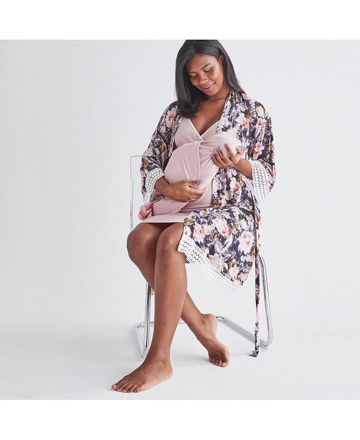 ANGEL MATERNITY Maternity Angel Flora 3 pieces sleepwear set - Macy's