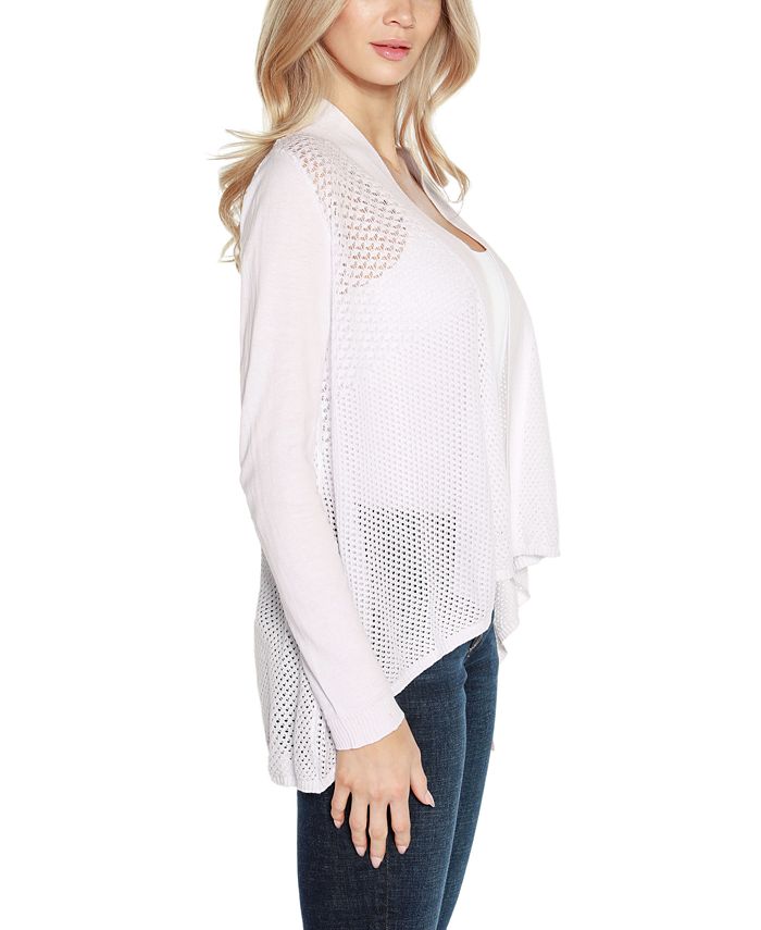 Belldini Women's Hi-Low Open-Front Swing Cardigan Sweater - Macy's