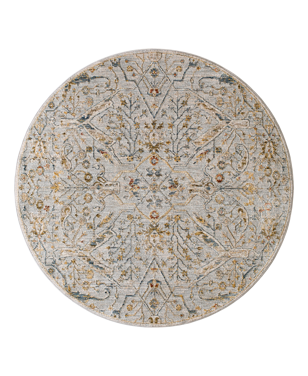 Click here for Livabliss Reina Ren-2300 710x710 Round Area Rug -... prices