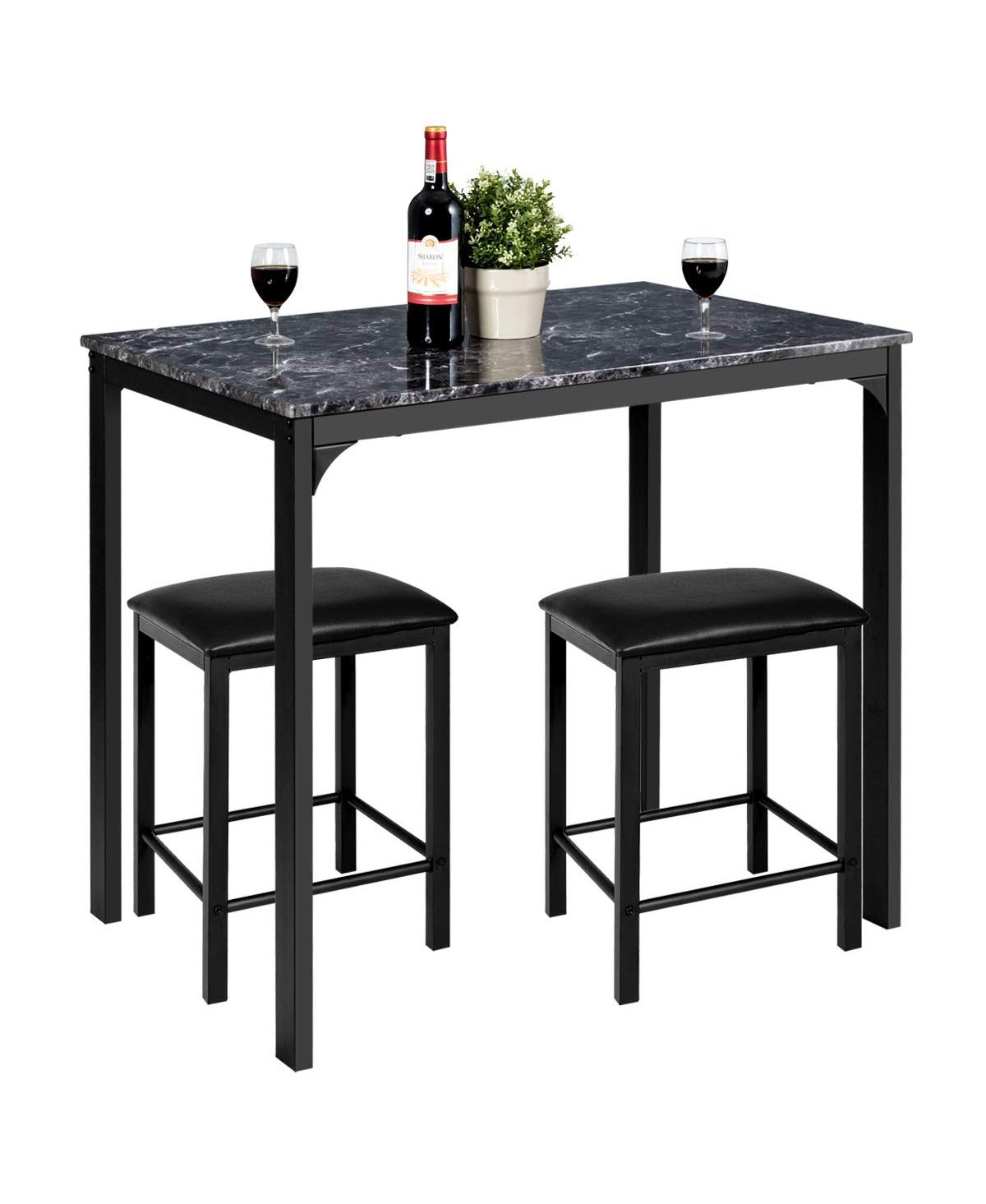 Click here for Sugift 3 Pieces Dining Table Set with Faux Marble... prices