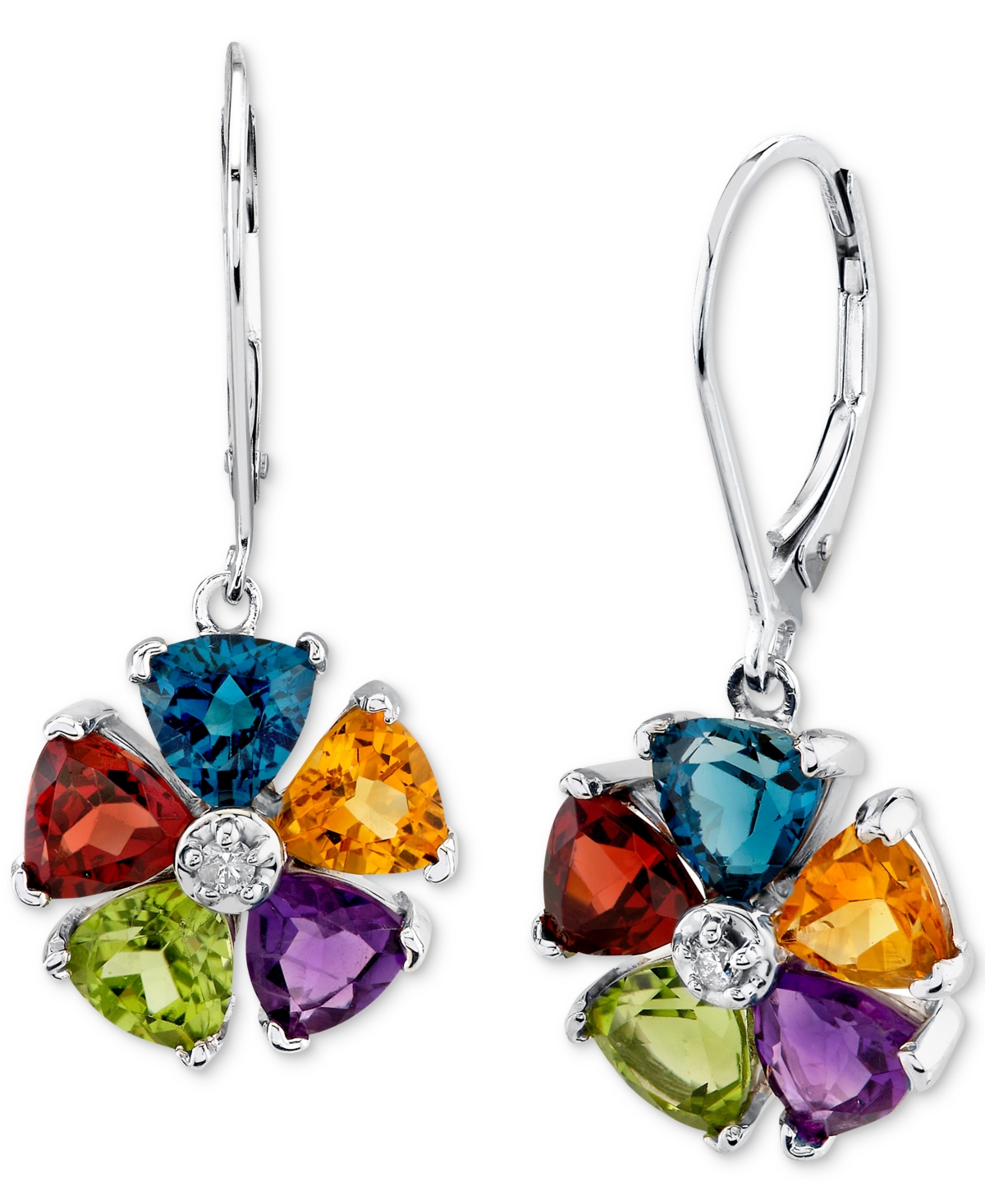 Click here for Multi-Gemstone (5 ct. t.w.) & Diamond Accent Flowe... prices
