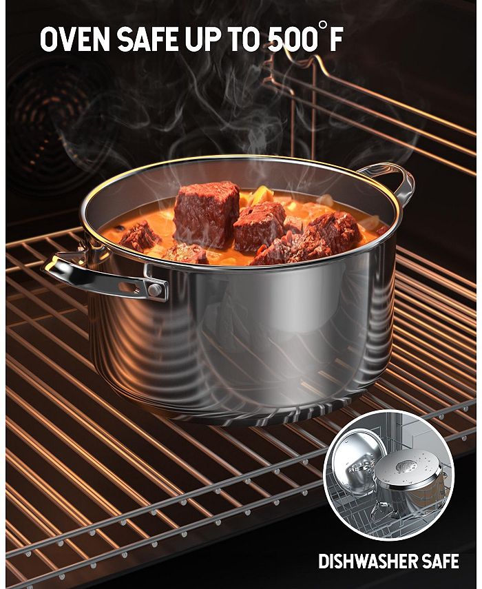 Cooks Standard 18/10 Stainless Steel Stockpot 6-Quart, Classic Deep ...