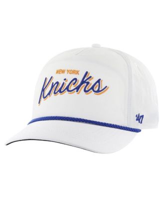 47 Men's White New York Knicks Fairway Hitch brrr Adjustable Hat - Macy's