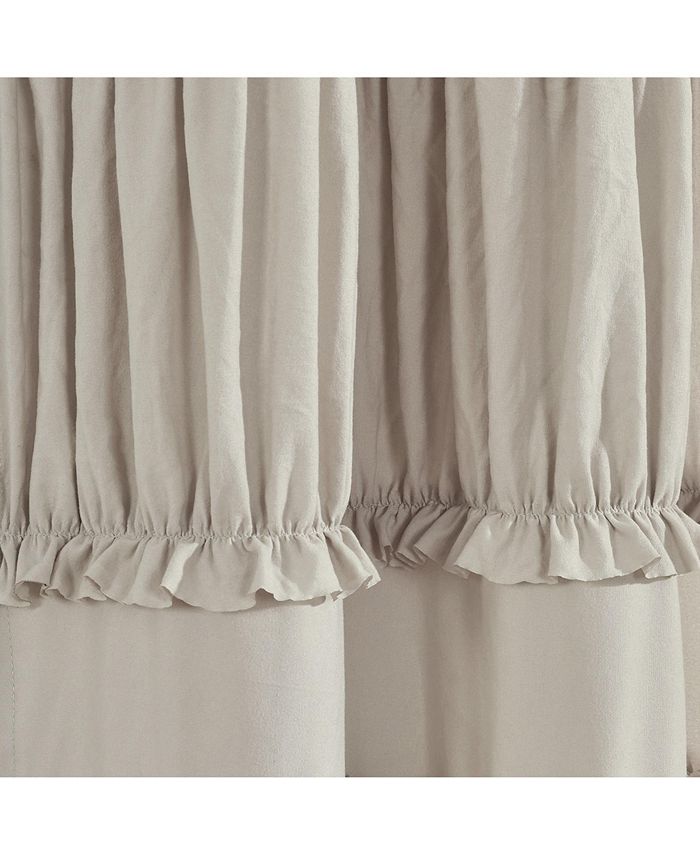 Lush Decor Nova Ruffle Window Curtain Panels - Macy's