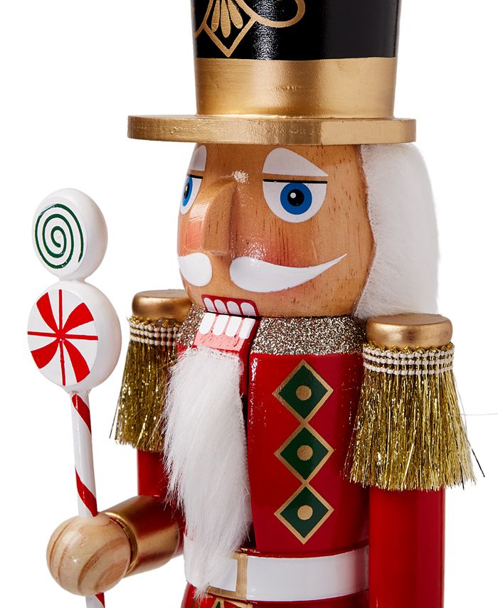 Holiday Lane Christmas Cheer 15" Wooden Nutcracker, Created for Macy's ...
